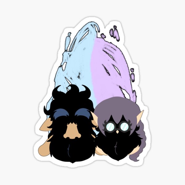 "*NFA* Hubby & Anita Wise Paint Splot" Sticker by TaeTheGay | Redbubble