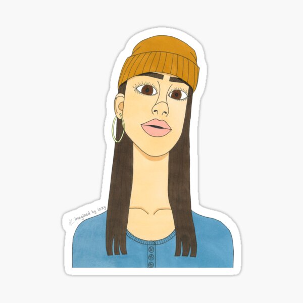 "Beanie Girl" Sticker for Sale by imaginedbyizzy | Redbubble
