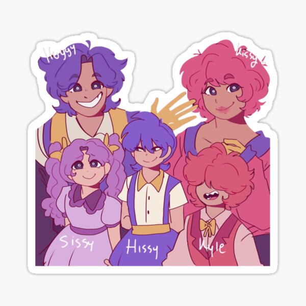 "Poppy playtime huggy wuggy and kissy missy " Sticker for Sale by ...