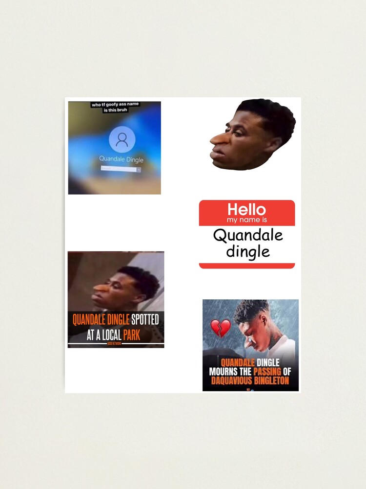 Lámina fotográfica «Paquete de memes de Quandale Dingle» de DvCreations ...