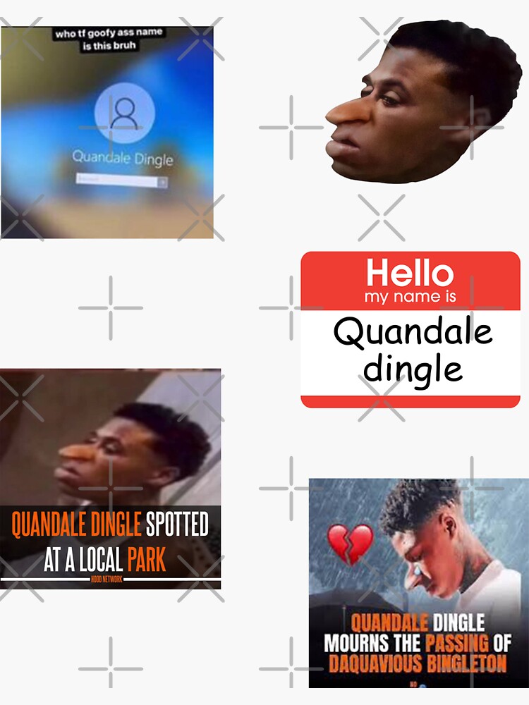"Quandale Dingle Meme Bundle" Sticker by DvCreations | Redbubble