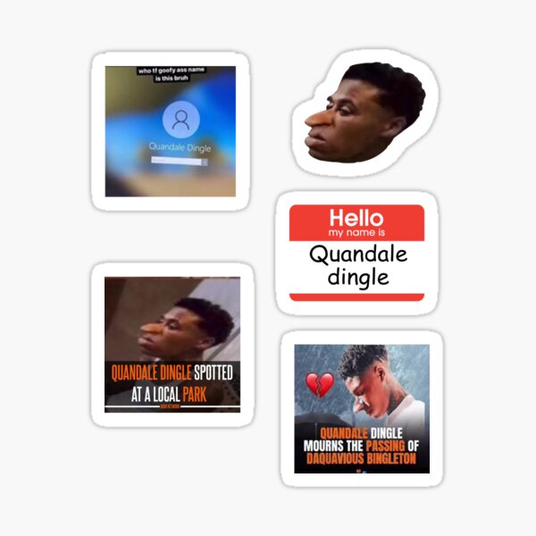 "Quandale Dingle Meme Bundle" Sticker by DvCreations | Redbubble