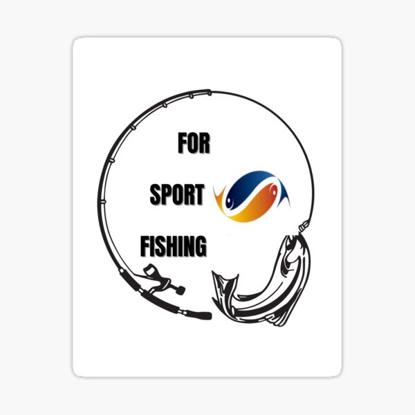 "Sport Fishing" Sticker for Sale by Ed1000 | Redbubble