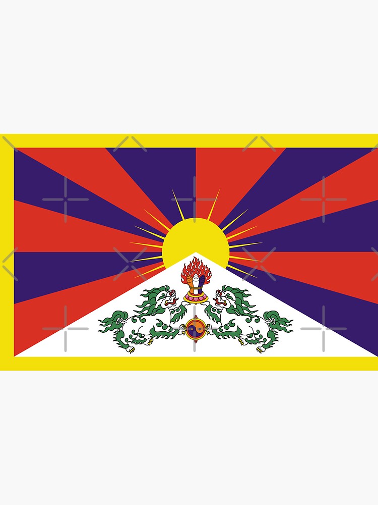 "Tibet Flag" Sticker for Sale by kuensang | Redbubble