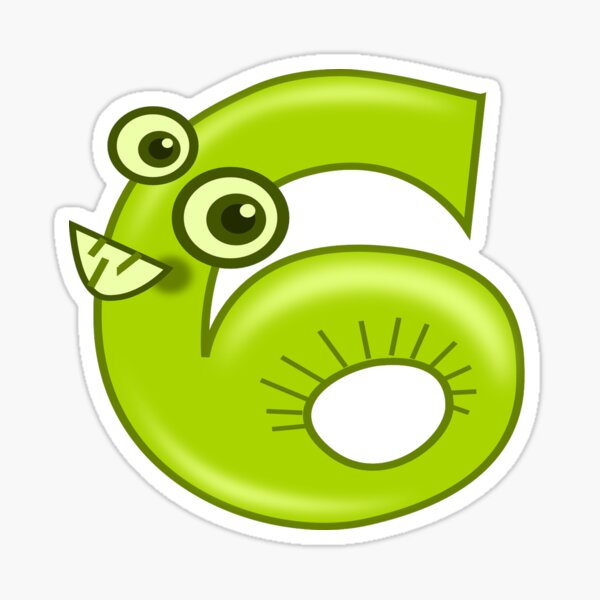 "Number Six" Sticker for Sale by julset | Redbubble