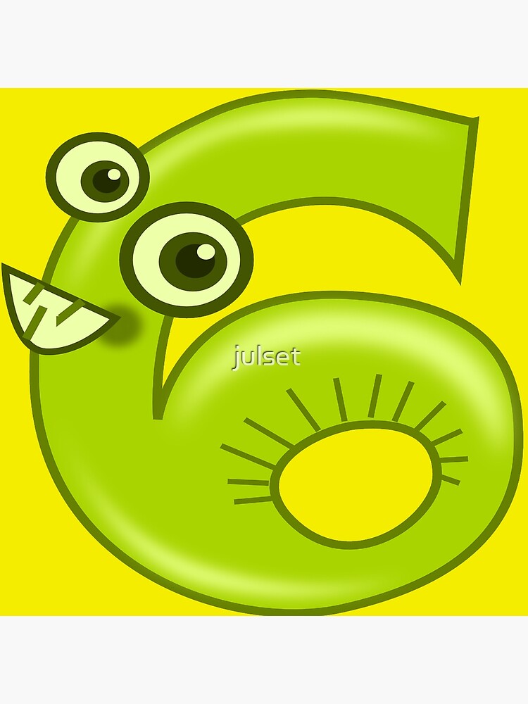 "Number Six" Poster for Sale by julset | Redbubble