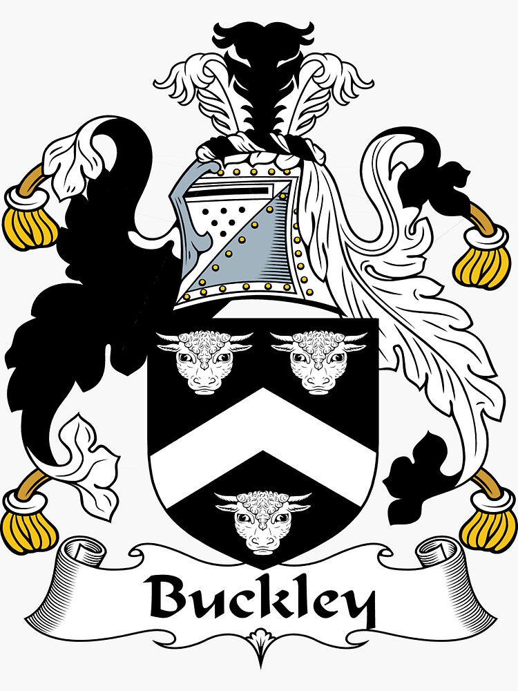 "Buckley" Sticker for Sale by HaroldHeraldry | Redbubble