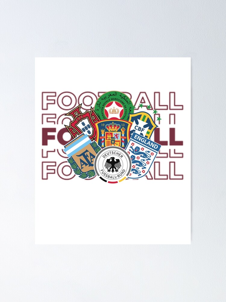 "World Cup Teams Football" Poster for Sale by blackart0101 | Redbubble