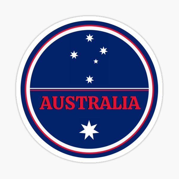 "Australia Flag Colours Roundel" Sticker for Sale by FedSherDesign ...