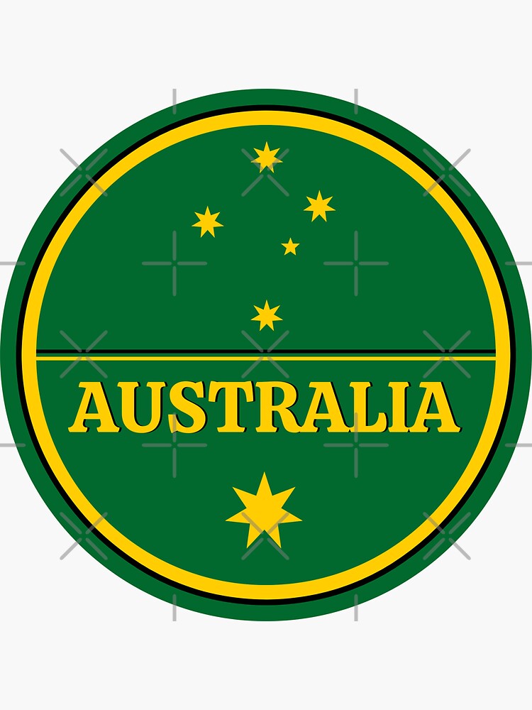 "Australia Sports Colours Roundel" Sticker for Sale by FedSherDesign ...