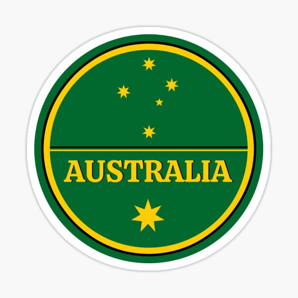 "Australia Sports Colours Roundel" Sticker for Sale by FedSherDesign ...