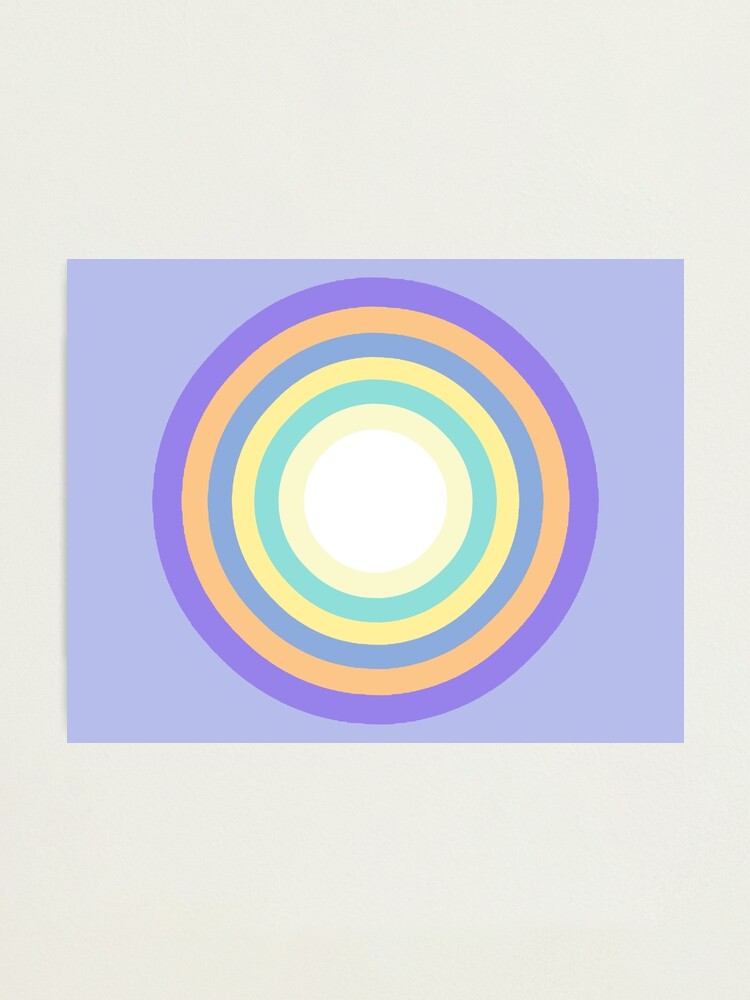 Lámina fotográfica «Círculo de la bandera del orgullo de Genderfaun» de ...