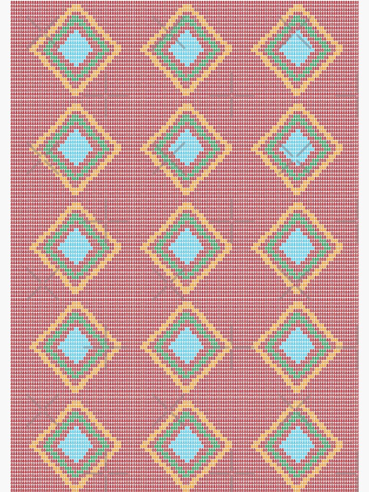 "Seamless Number 8 pixel art design aka numeric art" Spiral Notebook ...