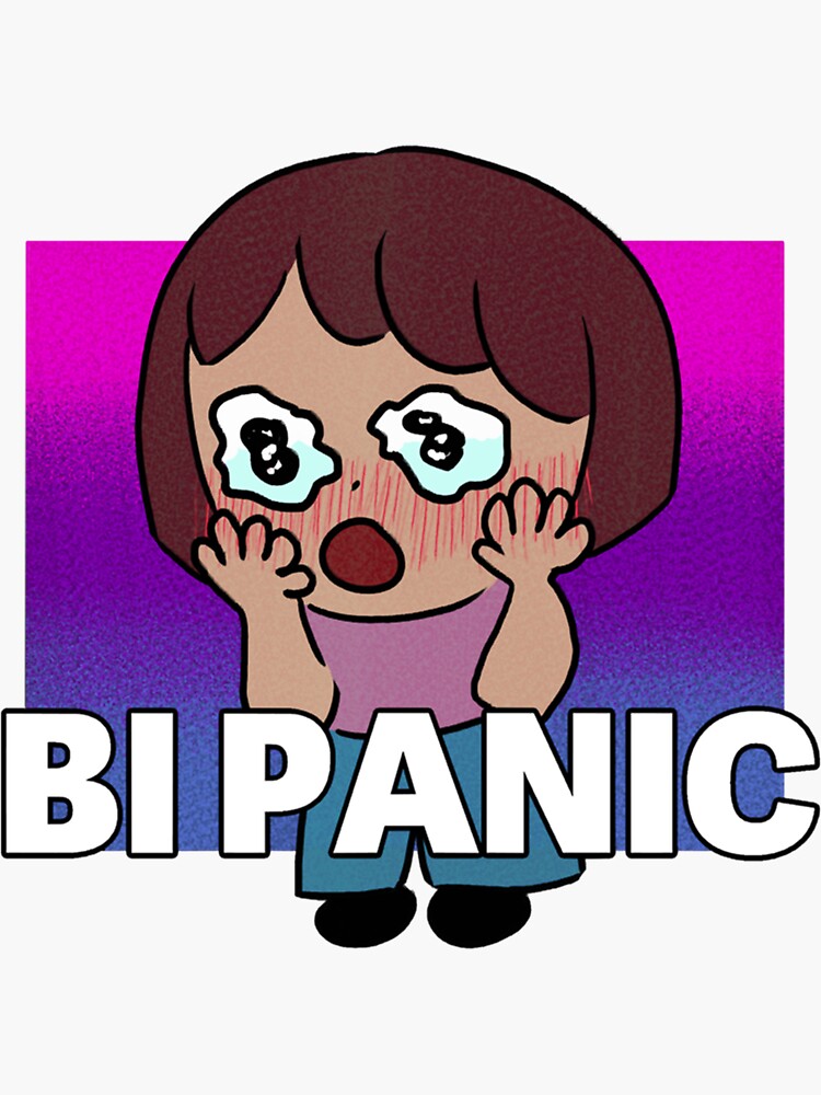 "BI PANIC BI PANIC BI PANIC (3)" Sticker for Sale by ArconaCO | Redbubble