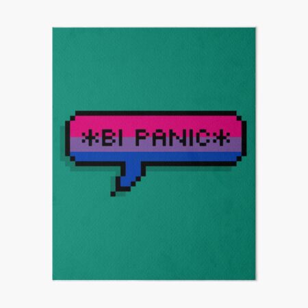 "Bisexual Panic Premium Scoop " Art Board Print by ArconaCO | Redbubble