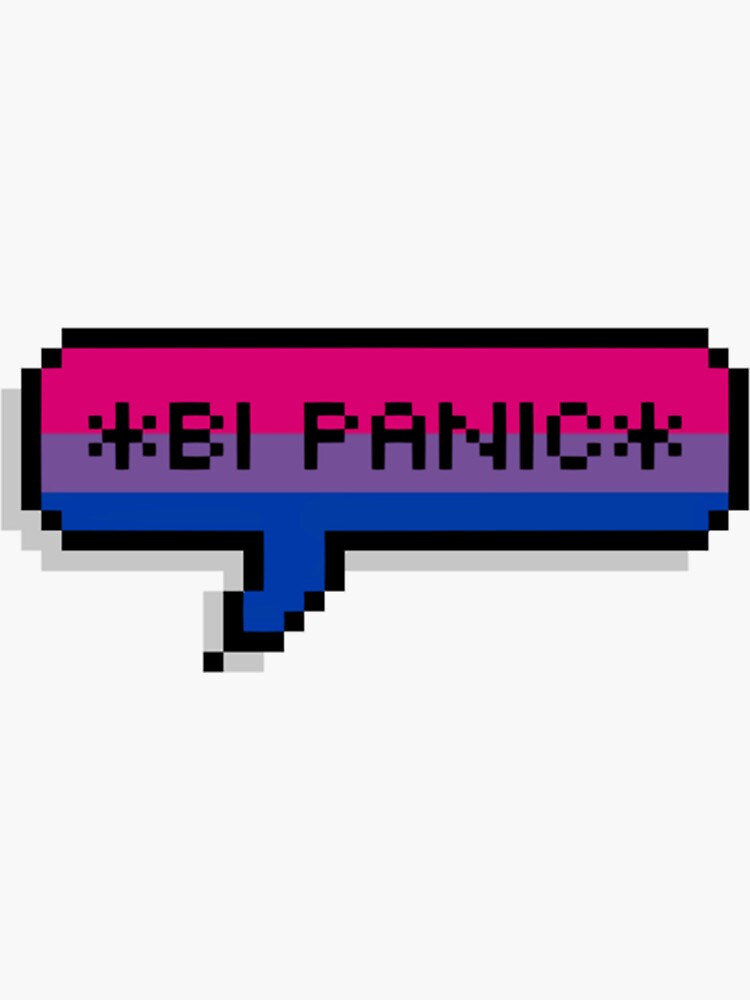 "Bisexual Panic Premium Scoop " Sticker for Sale by ArconaCO | Redbubble