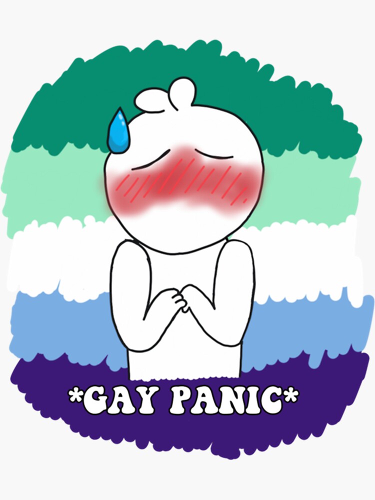 "GAY PANIC " Sticker for Sale by ArconaCO | Redbubble