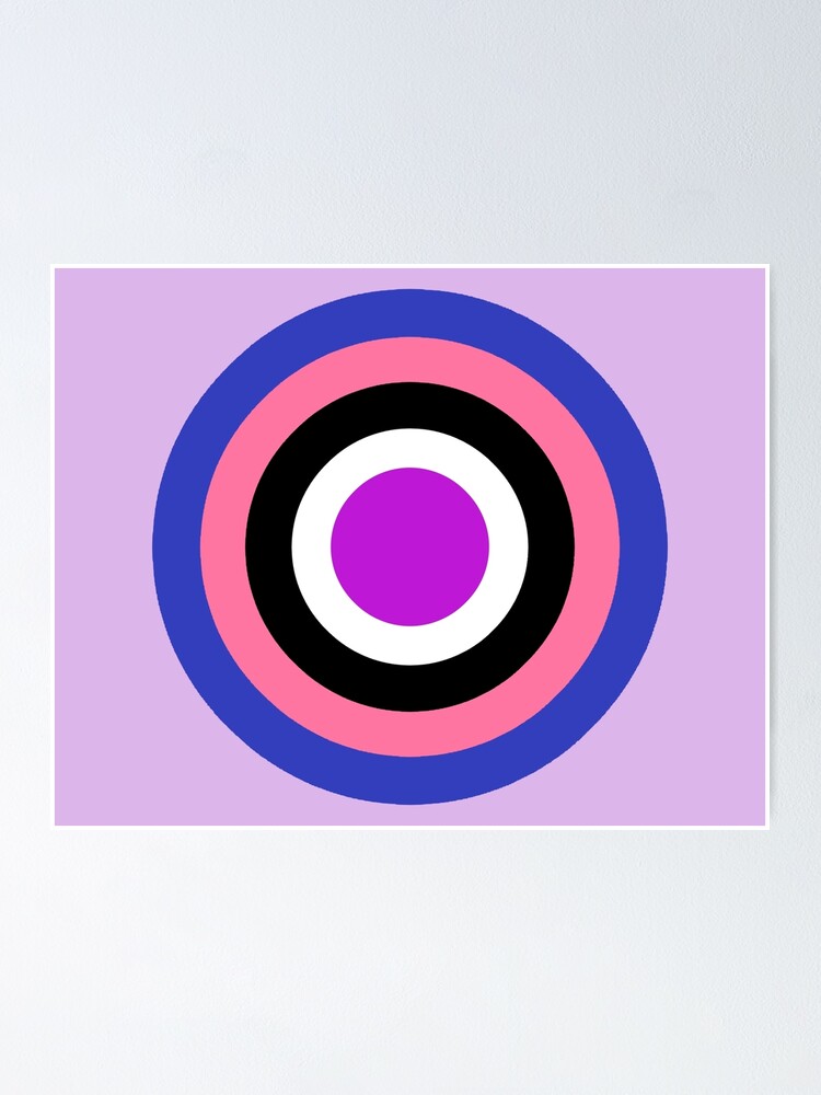 "Genderfluid Pride Flag Circle" Poster for Sale by kiippers | Redbubble