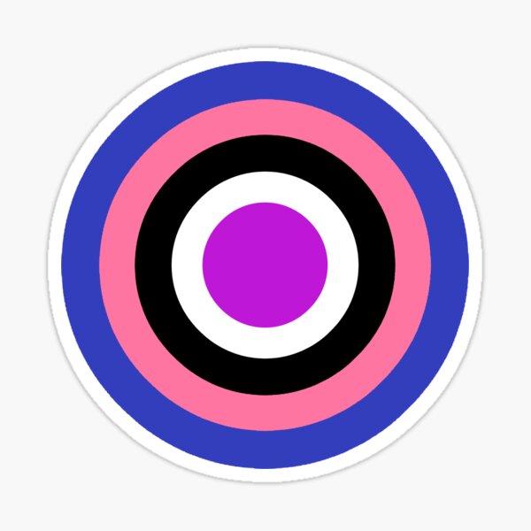 Genderfluid Pride Flag Circle Sticker For Sale By Kiippers Redbubble