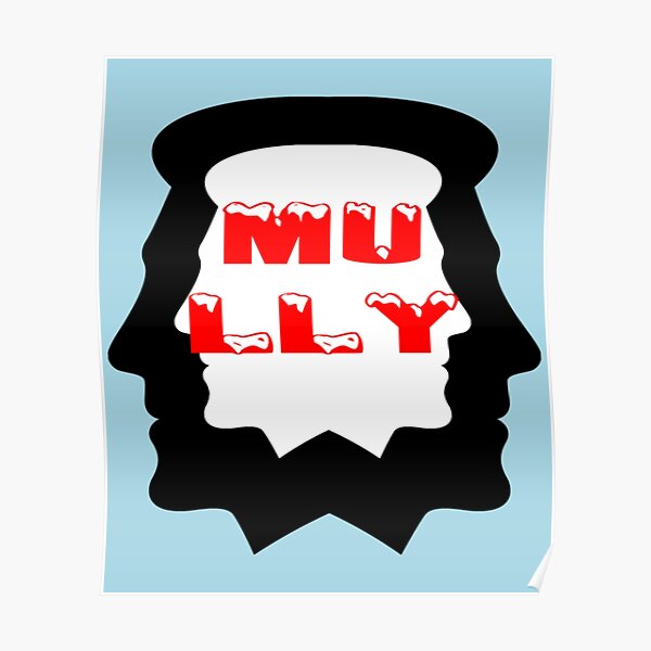 "Mully.Design dessine Mully rouge.main Mully " Poster for Sale by ...