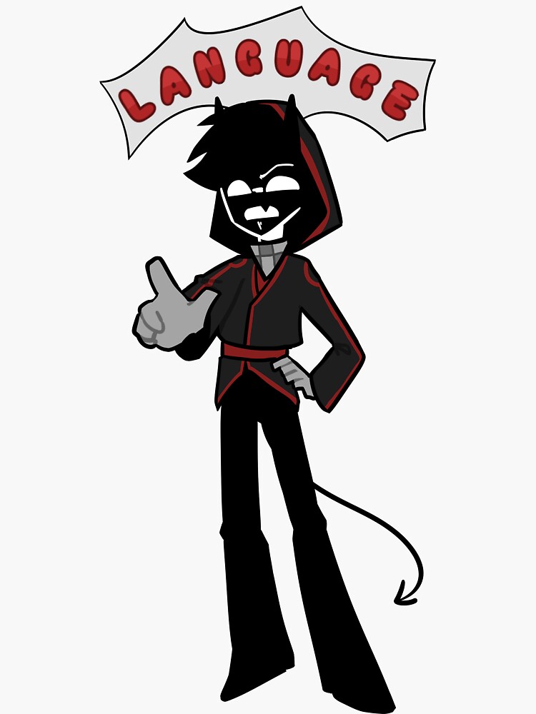 "Badboyhalo Language Sticker" Sticker for Sale by KuruPrints | Redbubble