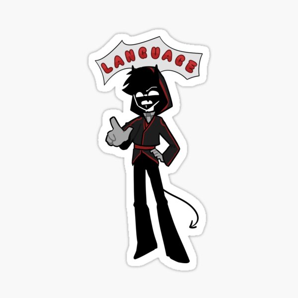 "Badboyhalo Language Sticker" Sticker for Sale by KuruPrints | Redbubble