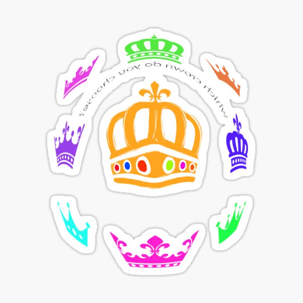 "crown" Sticker for Sale by lisylight | Redbubble