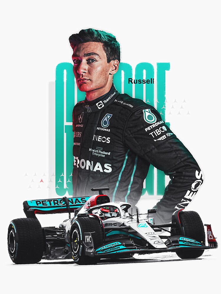 "Art George Russell Wallpaper" Sticker for Sale by SteveRenfrow | Redbubble