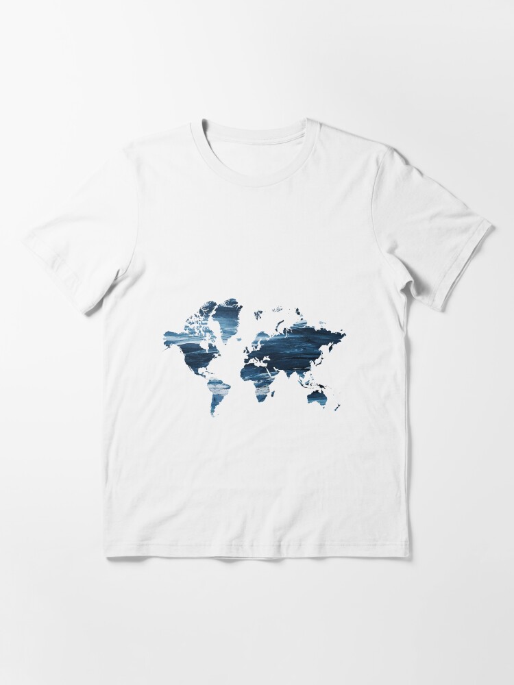 "Map of the World Colored " T-shirt for Sale by ABGdesigns | Redbubble ...