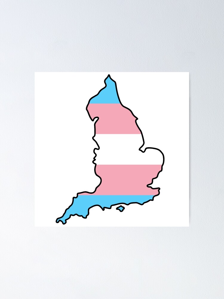 "England Outline - Trans Pride Flag" Poster for Sale by uni-que-designs ...
