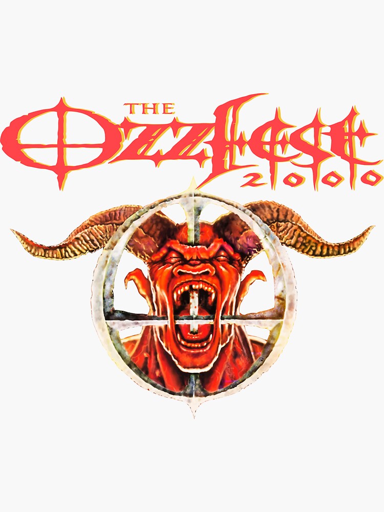 "Vintage 2000 Ozzfest" Sticker for Sale by DasDirkDesign | Redbubble
