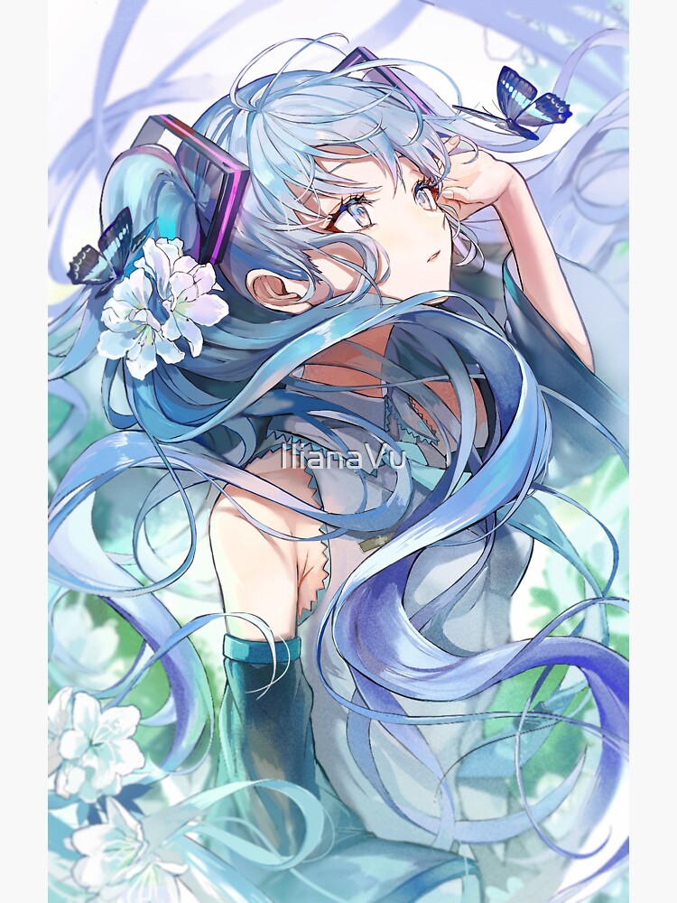 "Hatsune Miku Blossom Insect " Sticker for Sale by IlianaVu | Redbubble