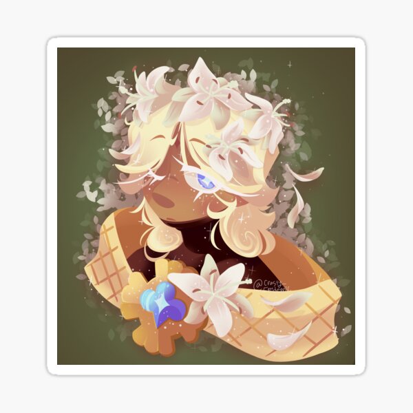 "Pure Vanilla Cookie Run" Sticker for Sale by AxolotlEpidemic | Redbubble