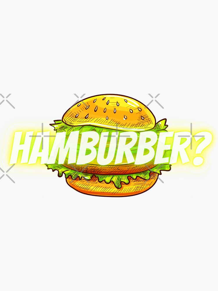 "Hamburber " Sticker for Sale by GauthierShop | Redbubble