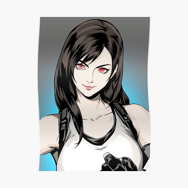 Poster « Portrait de Tifa Lockhart », par AnaNelson | Redbubble