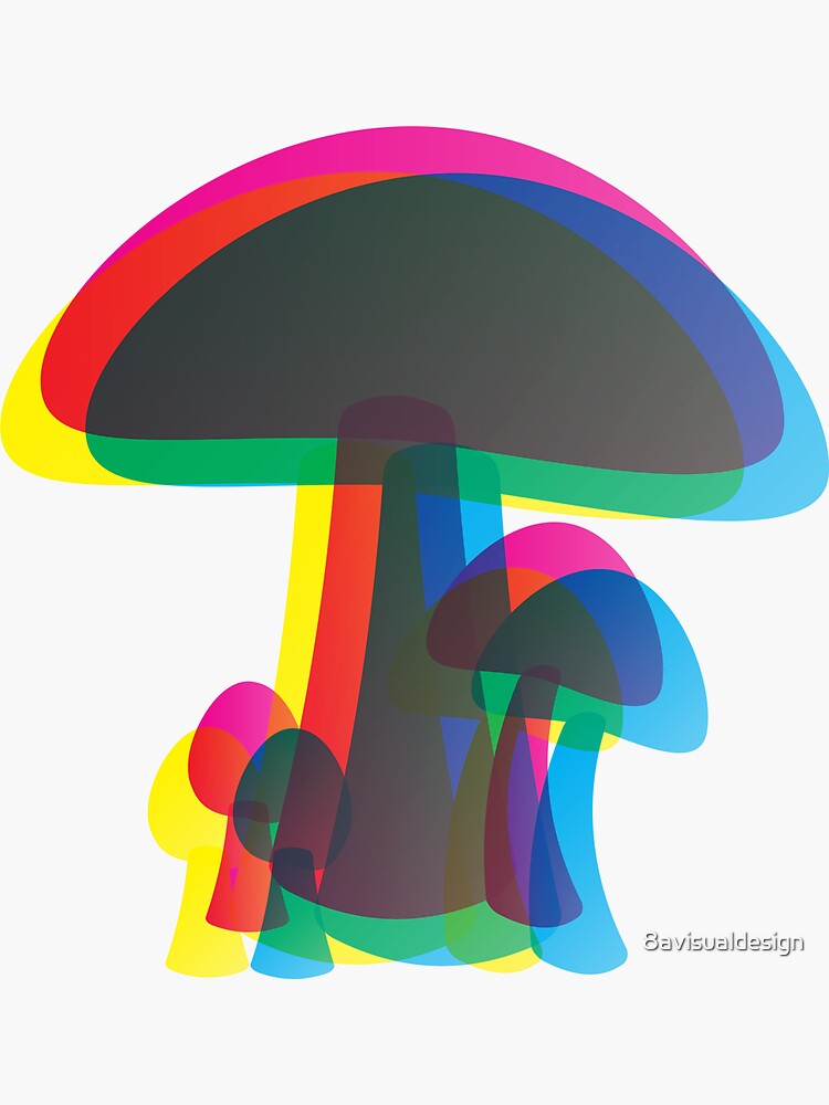 "Shrooms" Sticker for Sale by 8avisualdesign | Redbubble