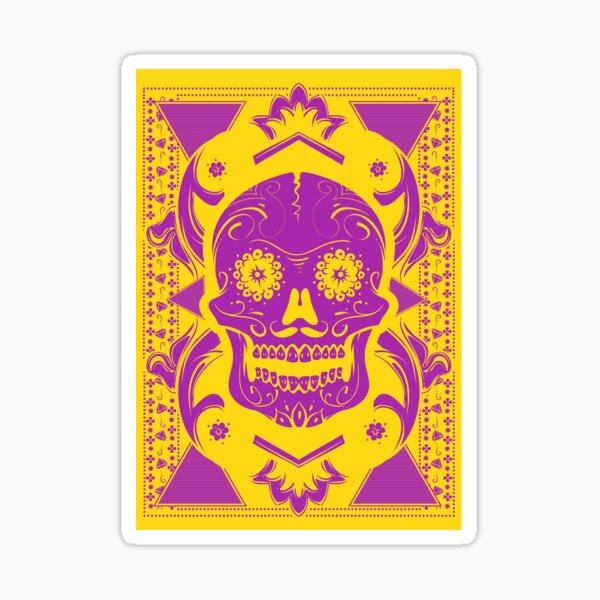 "Purple Skull" Sticker for Sale by traumfaenger | Redbubble
