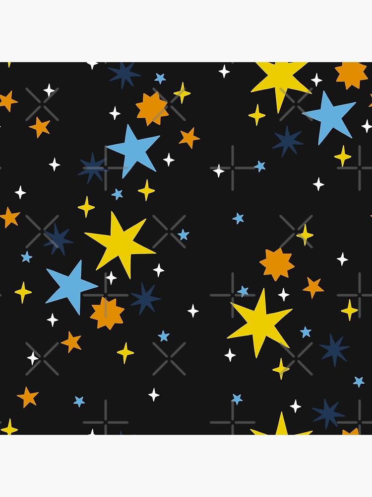 "Subtle aroace pride stars (orange and blue flag)" Poster for Sale by ...