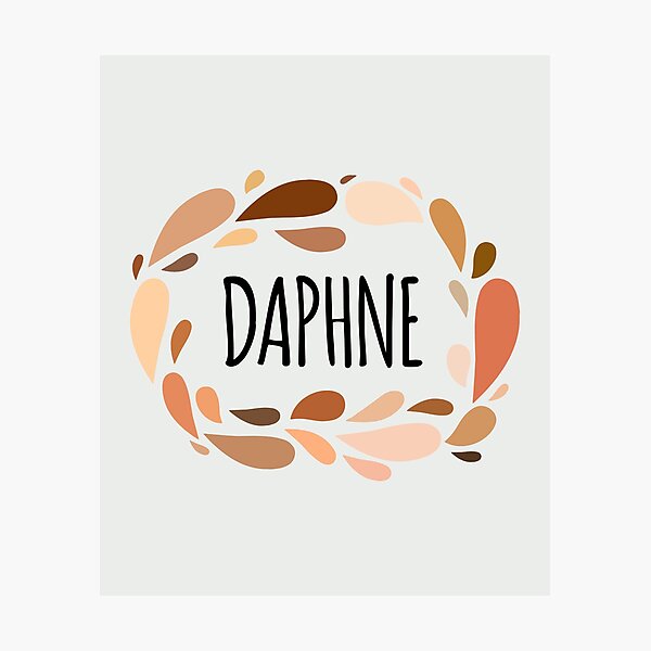 Lámina fotográfica «Daphne - Nombres para Esposa Hija y Niña» de ...