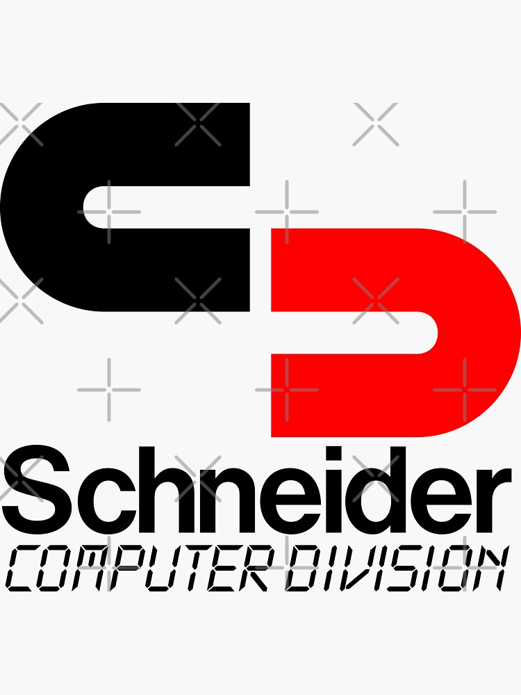 "Schneider Euro PC, retro" Sticker for Sale by Nordwind | Redbubble