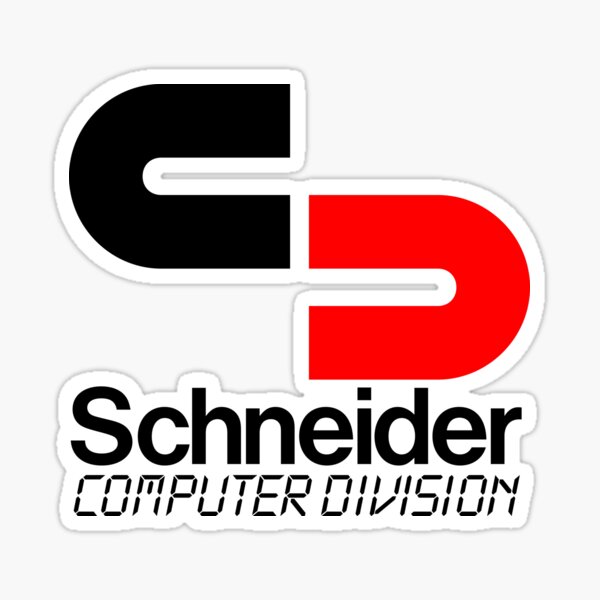 "Schneider Euro PC, retro" Sticker for Sale by Nordwind | Redbubble