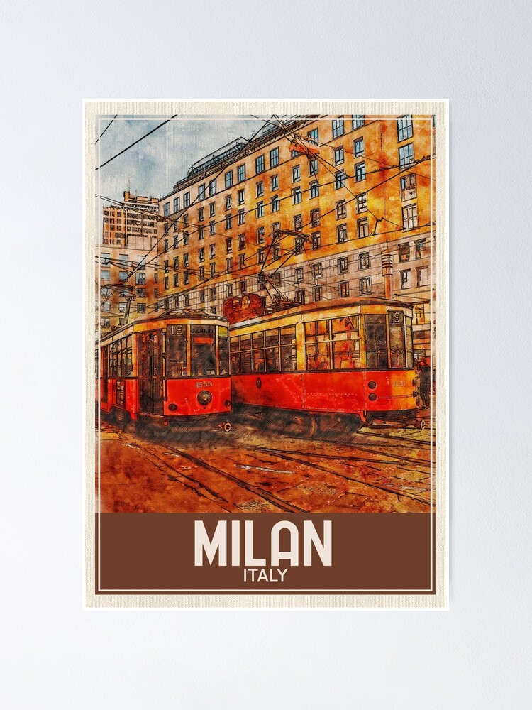 "Milan Italy Travel Art" Poster for Sale by inifahruali | Redbubble