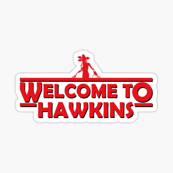 "Stranger Things - Welcome to Hawkins" Sticker for Sale by Necronder ...
