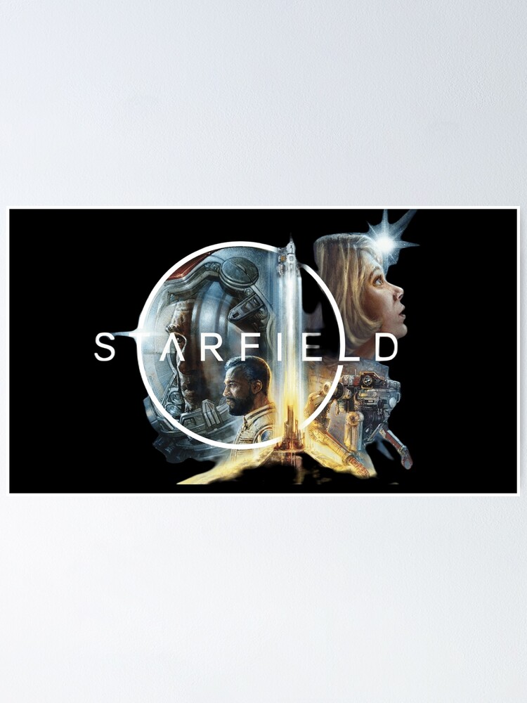 Poster for Sale mit "Starfield Neues Videospiel - Logo-Projekt" von ...