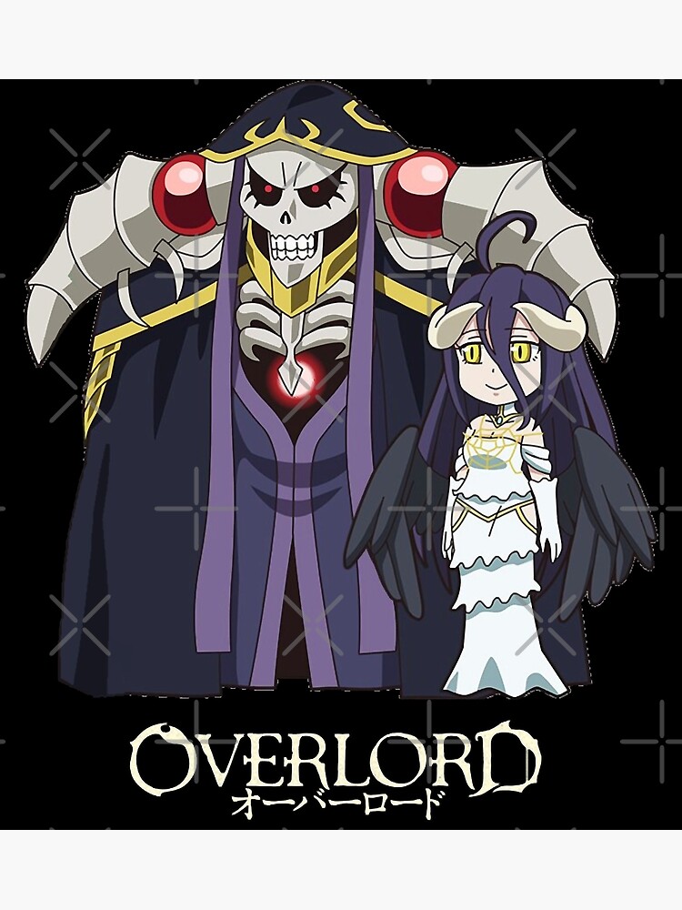 Póster «Regalo gráfico divertido Overlord Ainz Momonga y Albedo Chibi ...