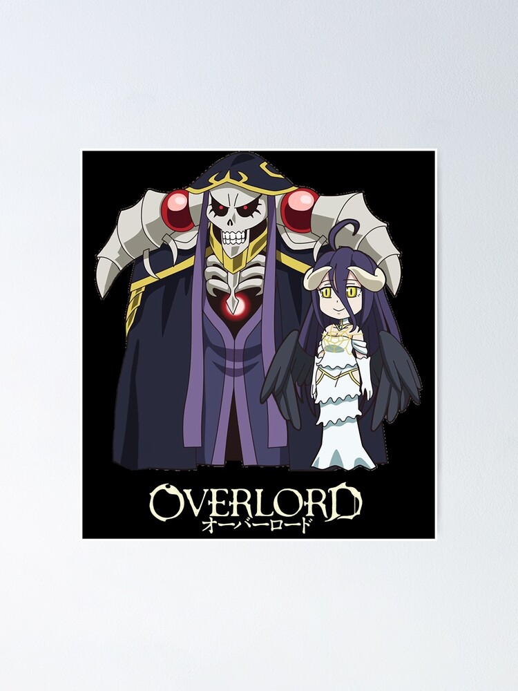 Póster «Regalo gráfico divertido Overlord Ainz Momonga y Albedo Chibi ...
