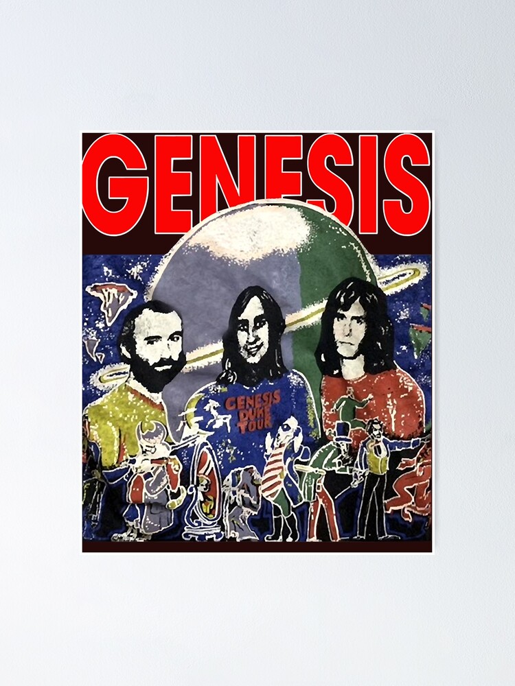 "Inspiration Progressive Rock Band Genesis Bandretro Wave" Poster for ...