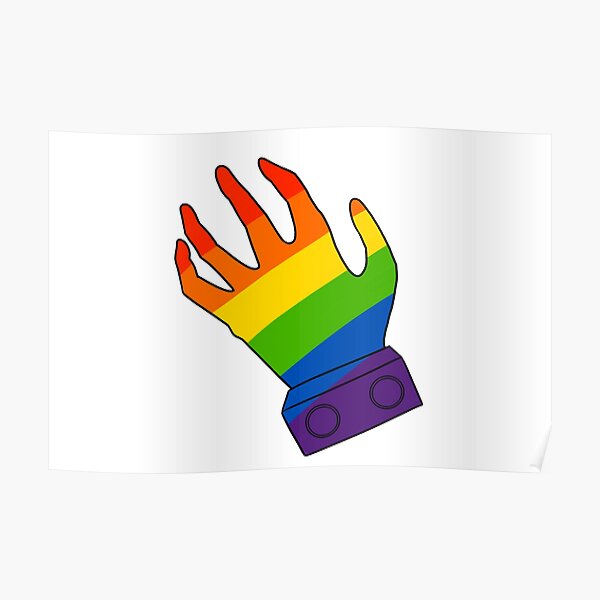 "Pride Shigaraki Hand" Poster for Sale by AmitySonic | Redbubble