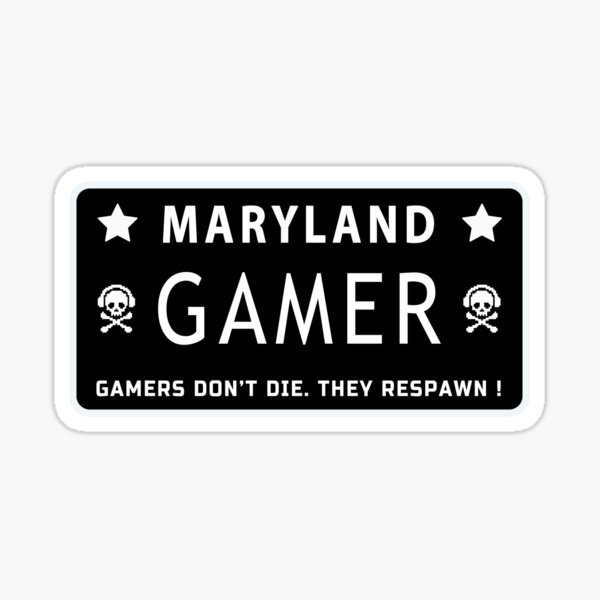 "Maryland Gamer!" Sticker for Sale by Sky-99 | Redbubble