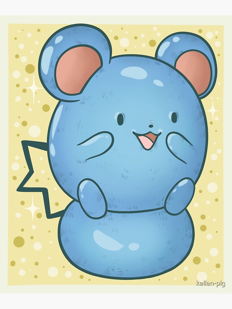 "azure marill!" Sticker by kellen-plg | Redbubble